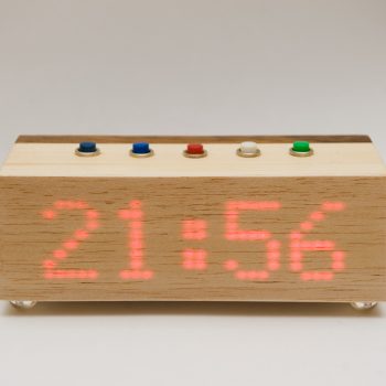 Wood Block Clock